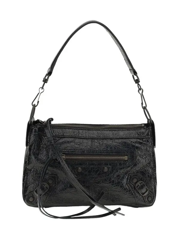 Balenciaga Le City Moto Mini Handbag - Black