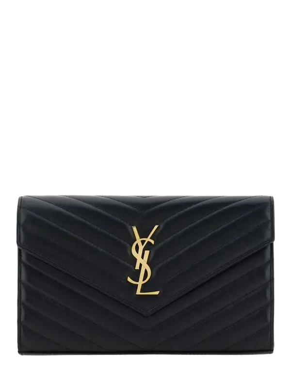 Saint Laurent Monogram Wallet - Black