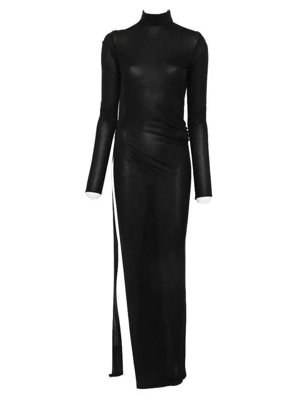 Gucci Turtleneck Long Sleeve Maxi Dress - Multicolor