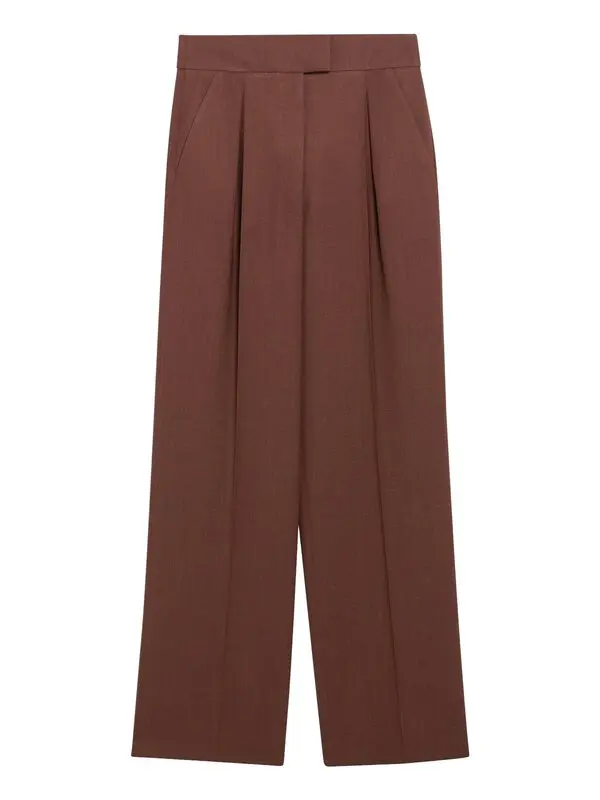 Valentino Garavani Light Wool Trousers - Brown