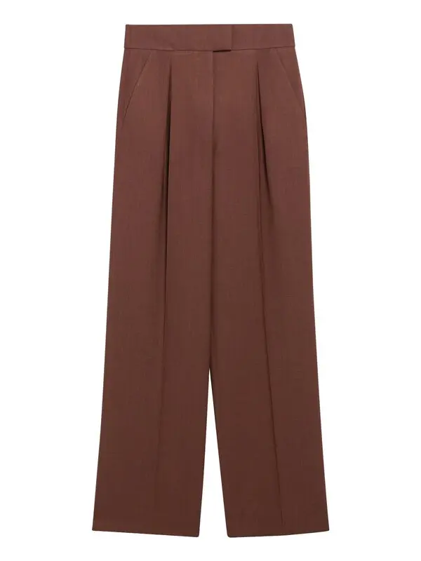 Valentino Garavani Light Wool Trousers - Brown