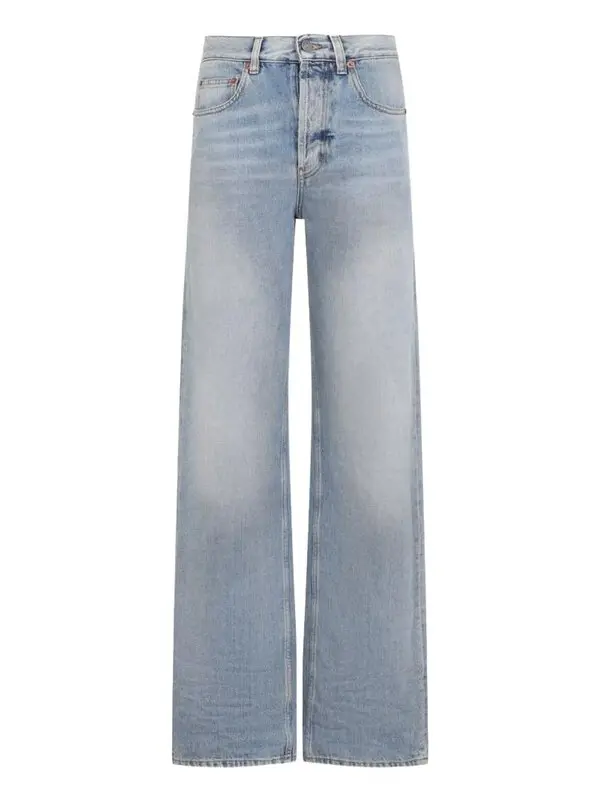 Saint Laurent Baggy Denim Jeans - Multicolor