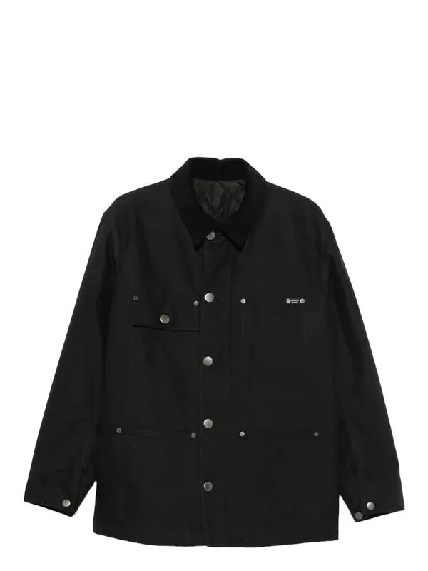 Prada Corduroy Collar Shirt Jacket - Black