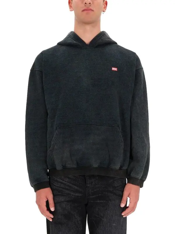 DIESEL® S-kai Hooded Sweatshirt - Black