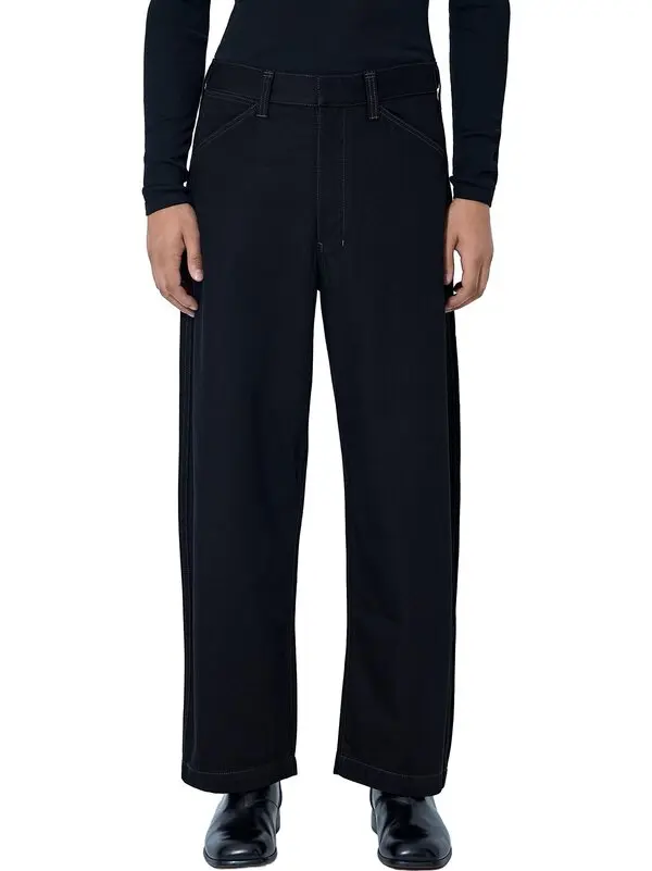 LEMAIRE Maxi Workwear Pants - Black
