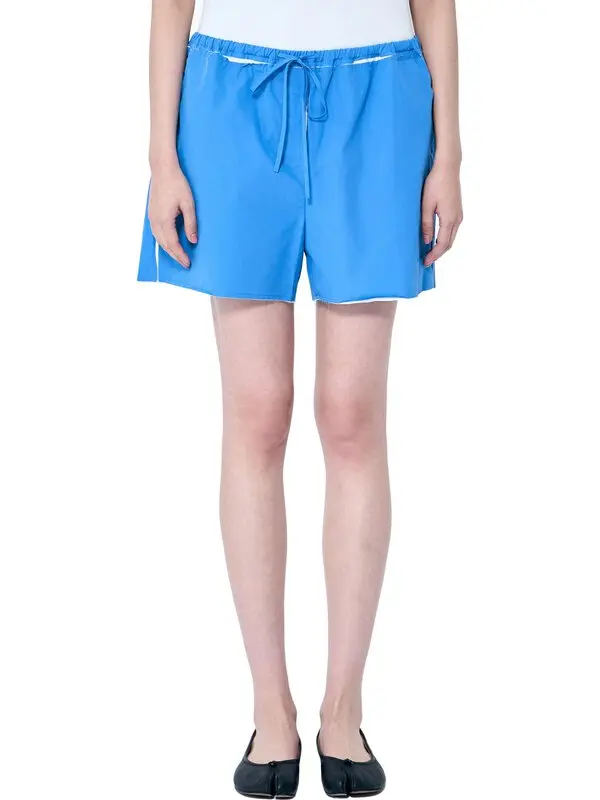 Miu Miu Poplin Boxer Shorts - Blue