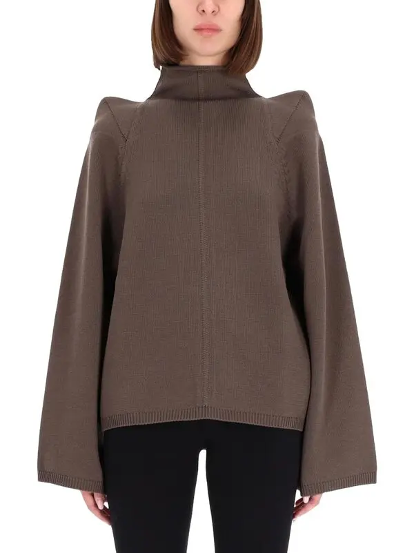 Rick Owens Wool Top Sweater - Gray