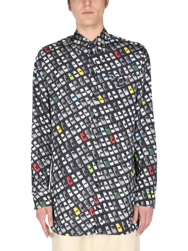 Bottega Veneta Shirt With Allover Print - Black