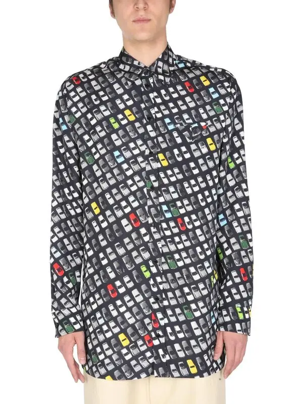 Bottega Veneta Shirt With Allover Print - Black