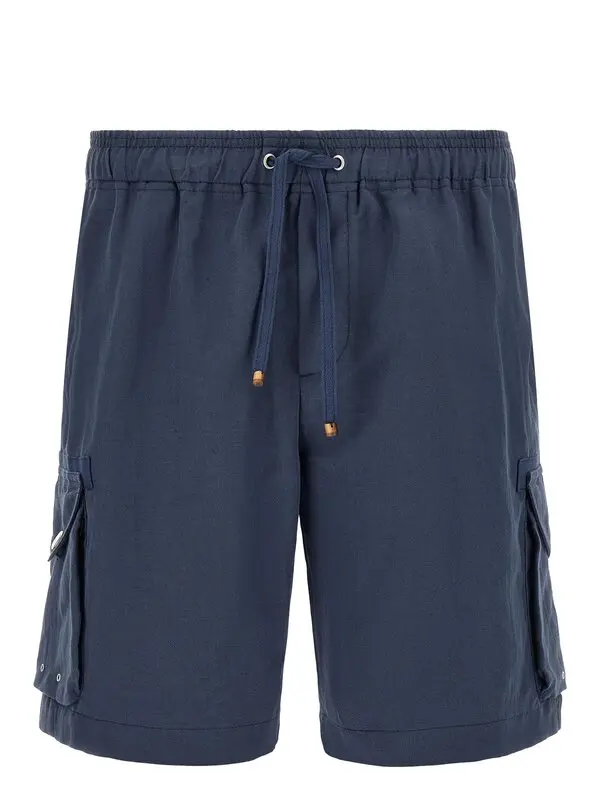 Brunello Cucinelli Cargo Bermuda Shorts - Blue