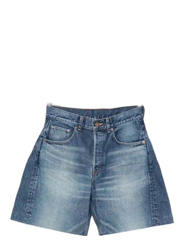 Celine Denim Cotton Shorts - Multicolor