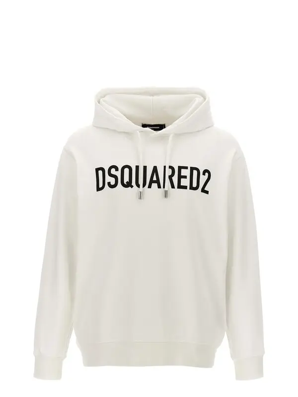 Dsquared2 Logo Print Cotton Hoodie - Multicolor