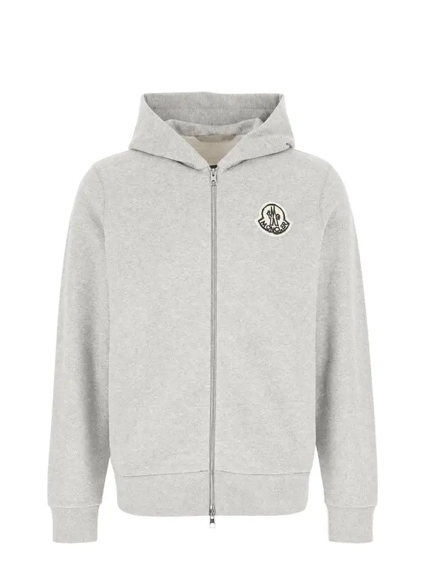 Moncler Zip-up Hooded Sweatshirt - Multicolor