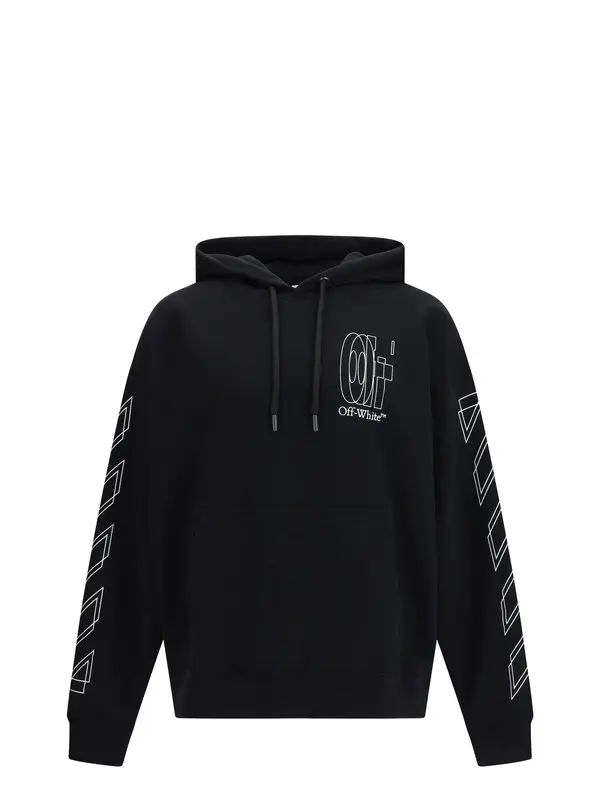 Off-White Big Double Arrow Skate Hoodie - Black
