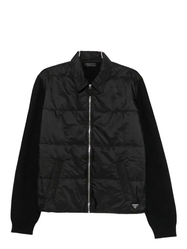 Prada Wool And Re-nylon Cardigan - Multicolor
