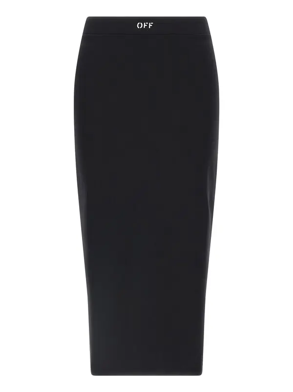 Off-White Logo Skirt - Black