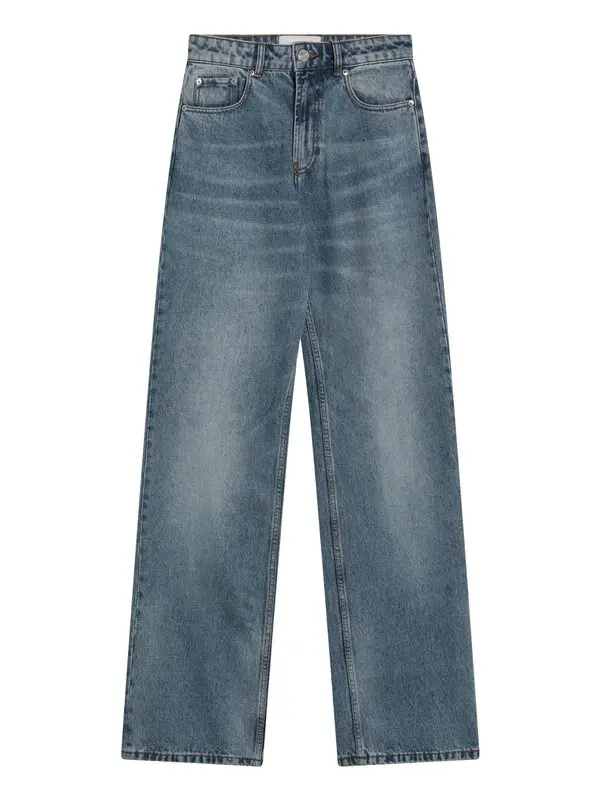 AMI Paris Wide-leg Denim Jeans - Blue