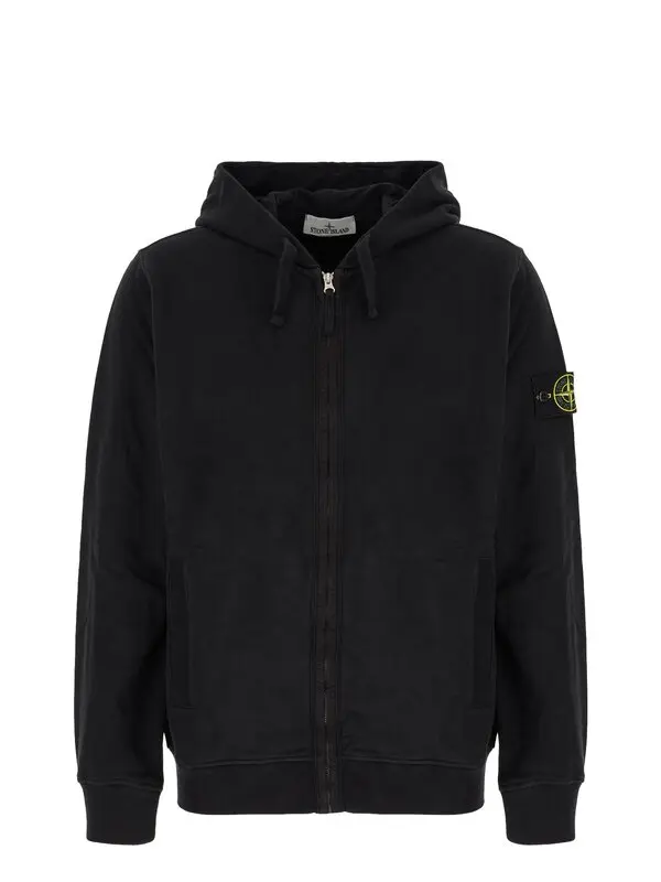 Stone Island Cotton Zip Up Hoodie - Multicolor