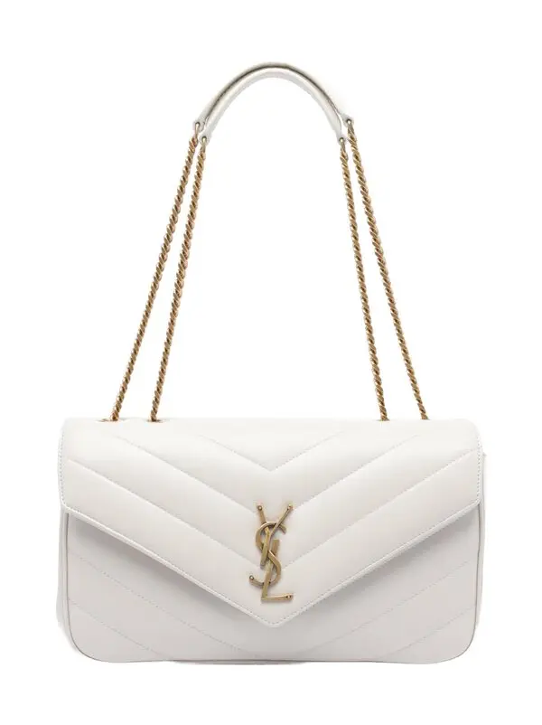 Saint Laurent Loulou Shoulder Bag - White