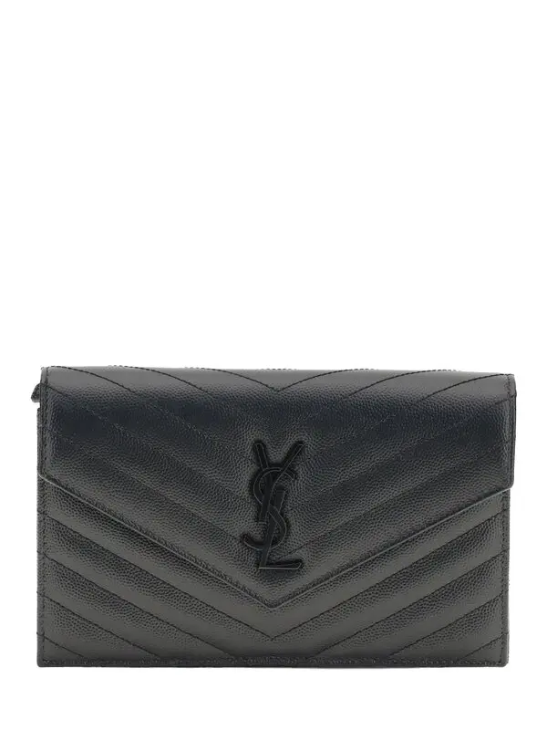 Saint Laurent Cassandre Mini Shoulder Bag - Black