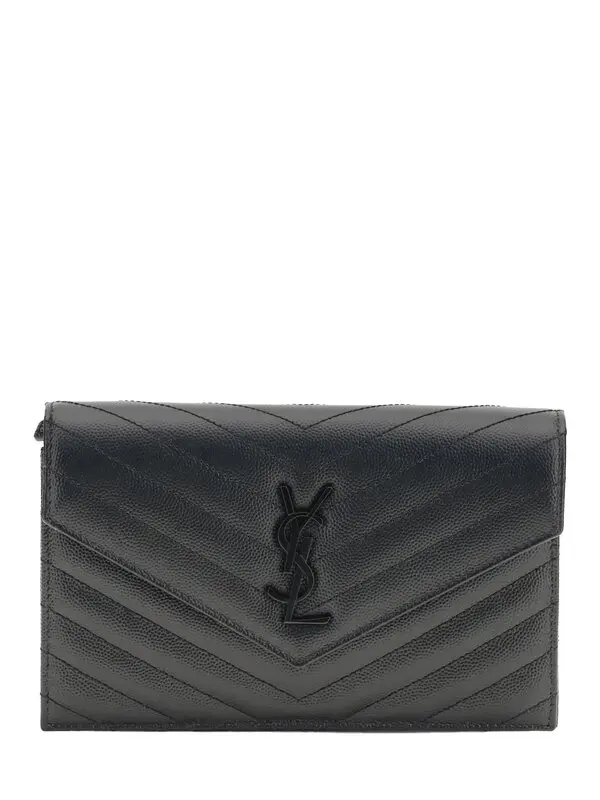 Saint Laurent Cassandre Mini Shoulder Bag - Black