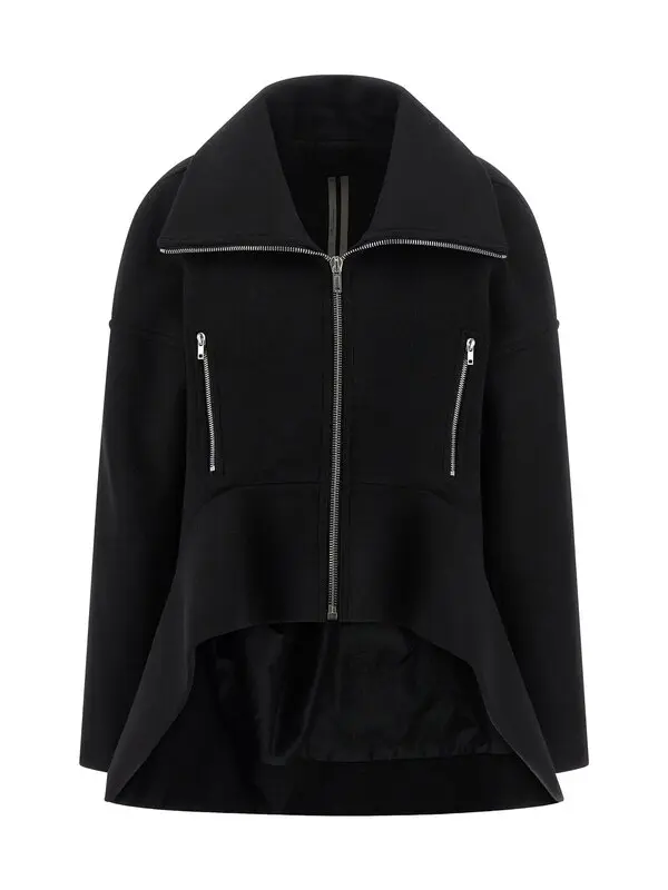 Rick Owens Draculimo Virgin Wool Coat - Black