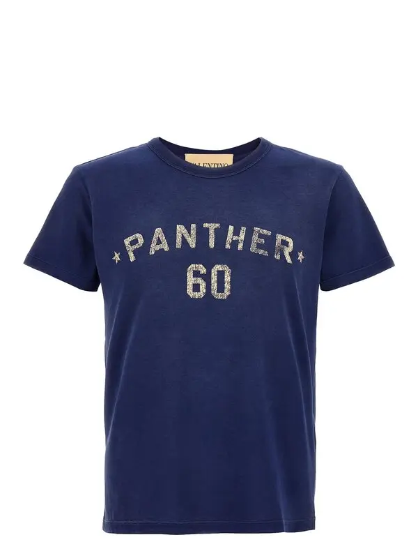 Valentino Garavani Panther' T-shirt - Blue