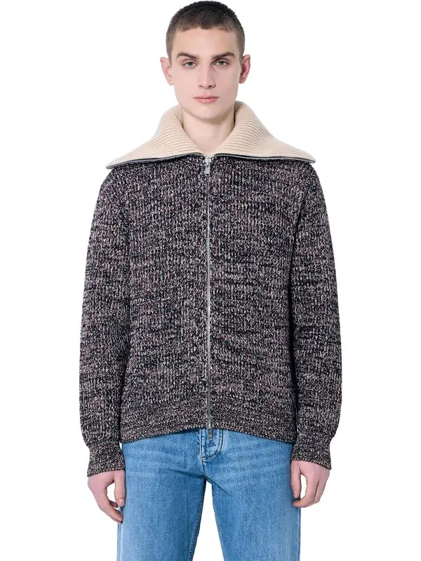 Bottega Veneta Cotton And Wool Cardigan - Brown