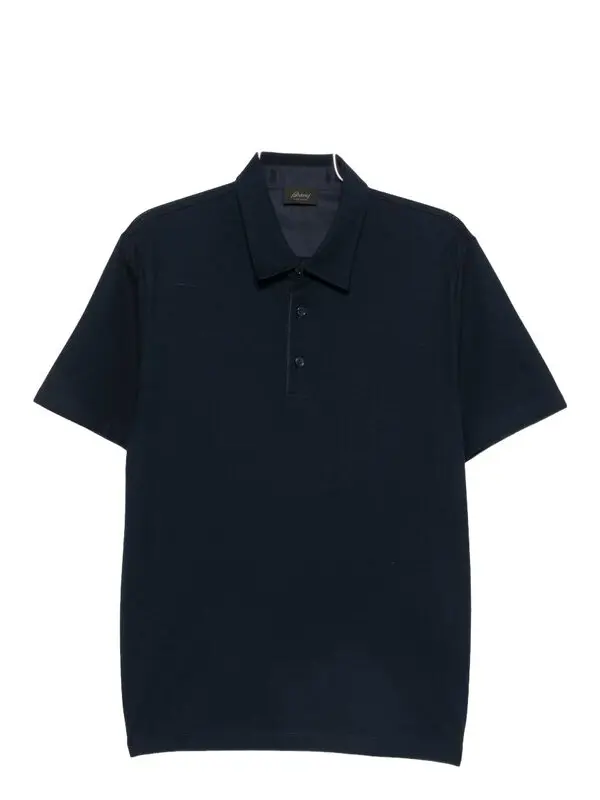 Brioni Piquet Cotton Polo Shirt - Multicolor