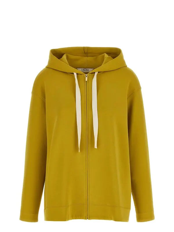 Max Mara Logo Hoodie - Yellow