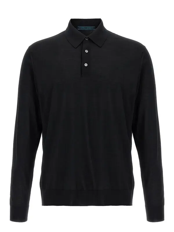 Kiton Ciro' Polo Shirt - Black