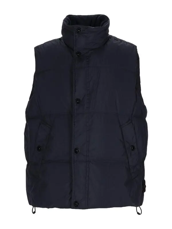 Stone Island Padded Quilted Vest - Blue
