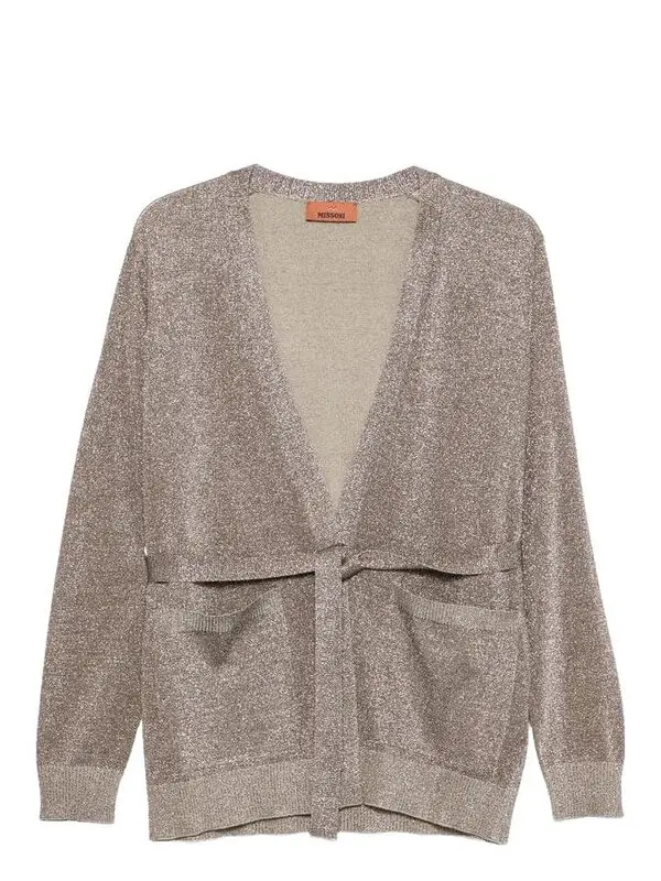 Missoni V-neck Long Sleeve Cardigan - Cream