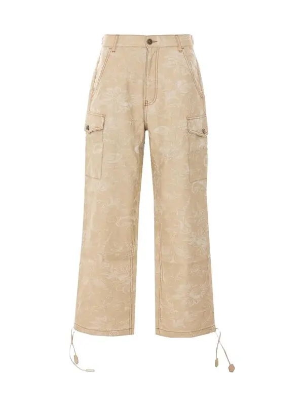 Etro Cargo Trousers With Coulisse - Cream