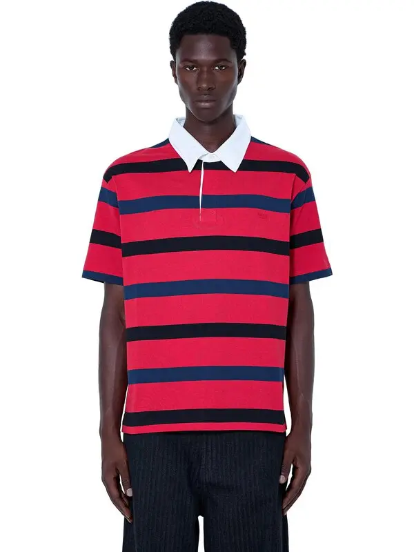 Prada Short-sleeved Cotton Polo Shirt - Red