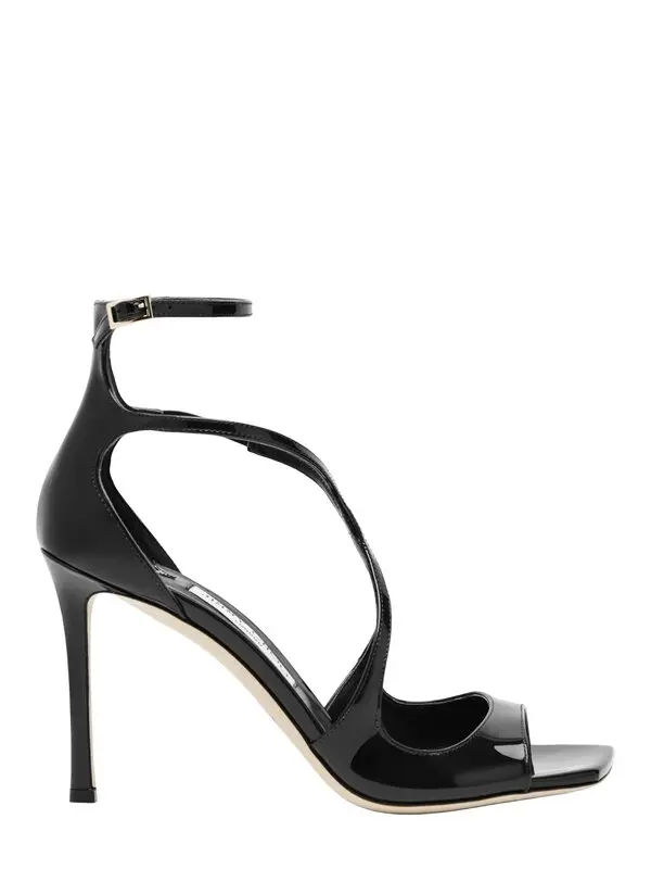 JIMMY CHOO Azia Sandals In Patent Leather - Black
