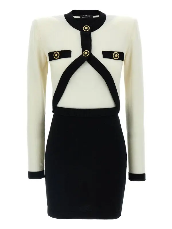 Balmain Filo Leone Catena Dress - Multicolor