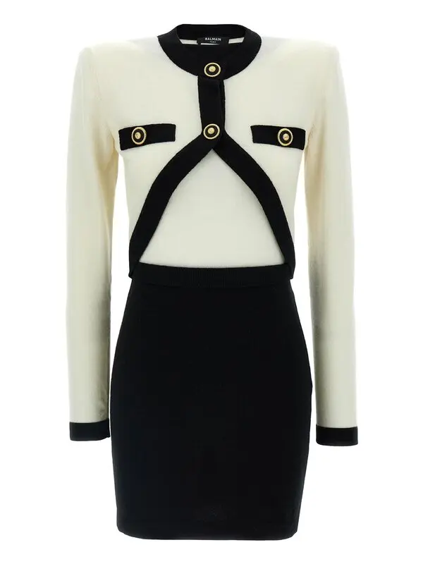 Balmain Filo Leone Catena Dress - Multicolor