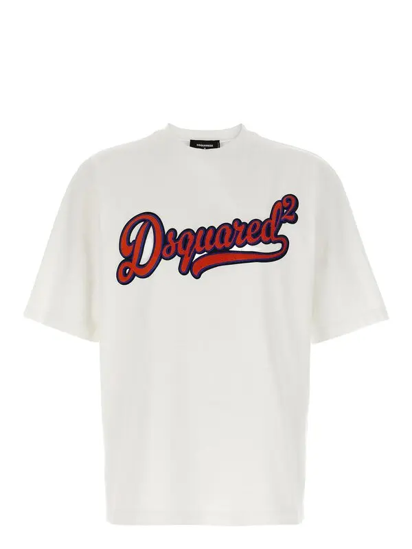 Dsquared2 Sponge Patch' T-shirt - White