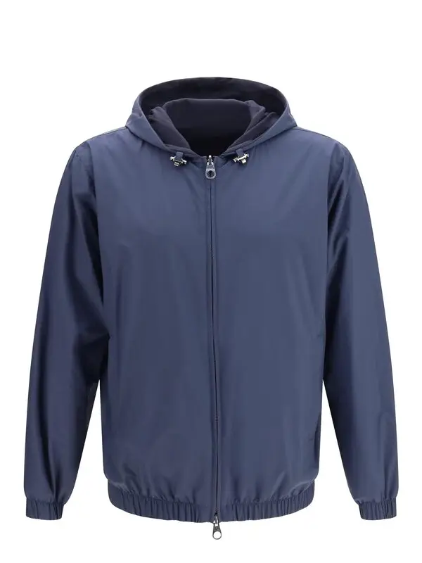 Loro Piana Windmate Hooded Bomber - Blue