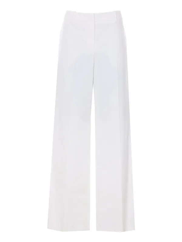 Fendi Logo Cotton Pants - White