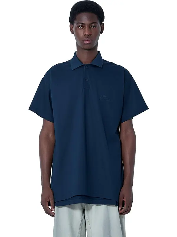 Balenciaga Interwined Polo Shirt - Blue