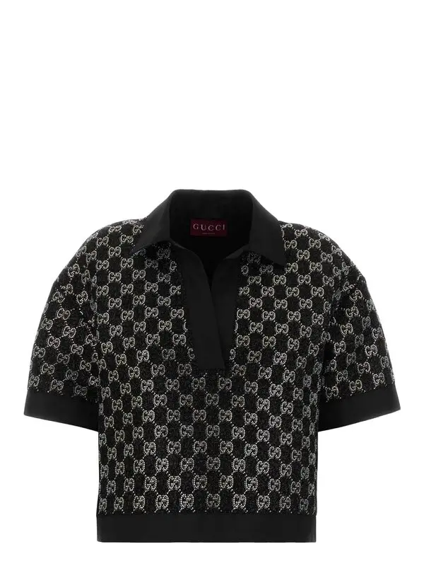Gucci Boucle Polo Shirt - Black