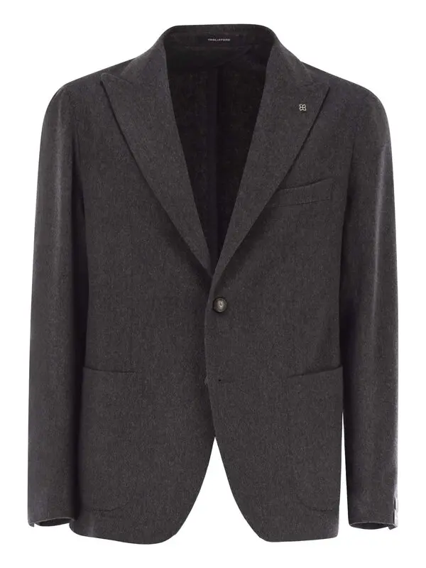 Tagliatore Cashmere And Virgin Wool Jacket - Multicolor