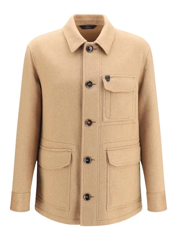 Brioni Workwear Cashmere Jacket - Cream