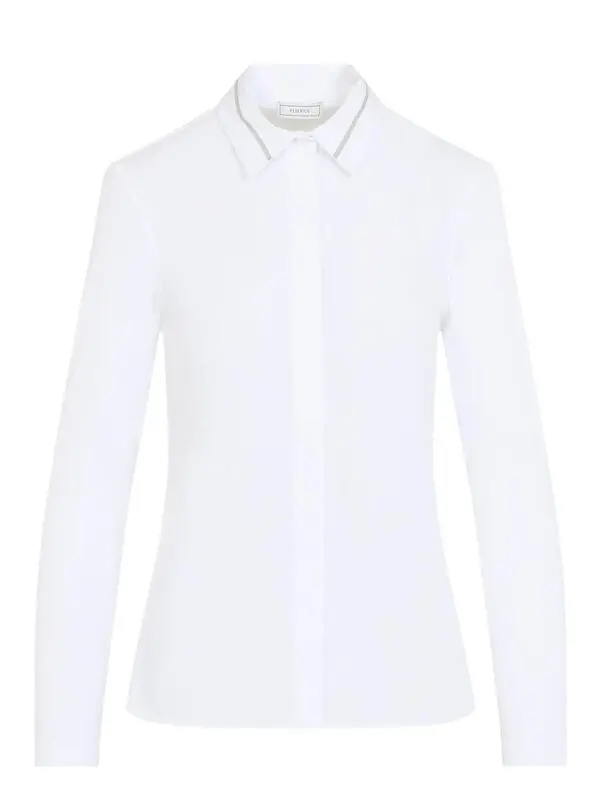 Peserico Bimaterial Shirt - White