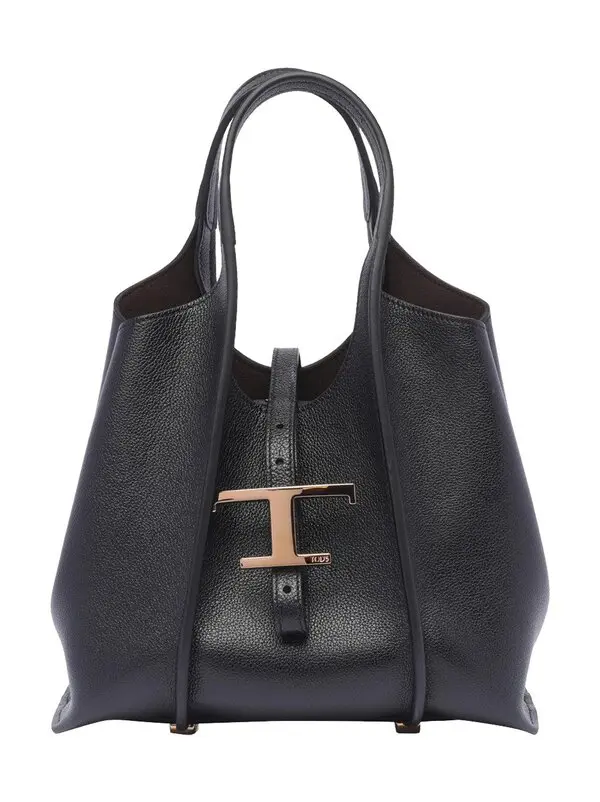TOD'S T-timeless Shopping Bag - Black