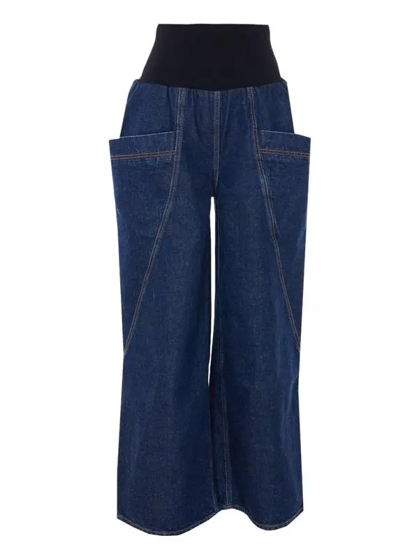 Alaïa Denim Sweatpants - Blue