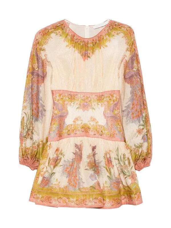 Zimmermann Indra Cotton Mini Dress - Multicolor
