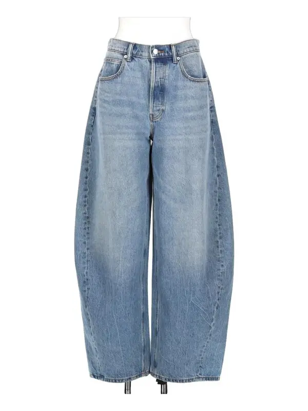 Alexander Wang Logo Embellished Denim Jeans - Blue